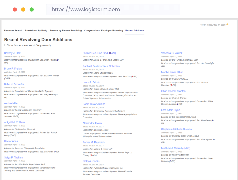 LobbyStorm - Lobbying Software | LegiStorm